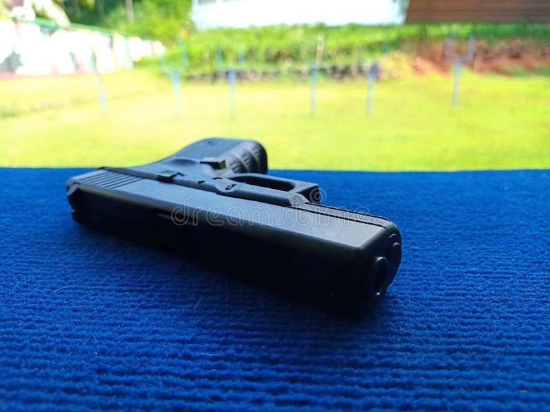 Practice Shooting on the Field Stock Photo - Image of aiming, bullets ...