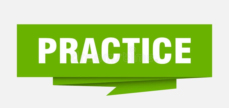 Practice stock vector. Illustration of note, speech - 124280323