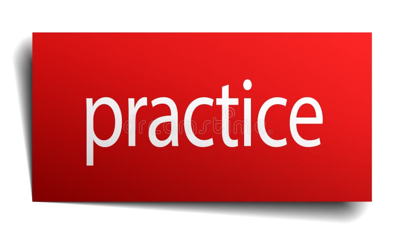 Practice Red 3d Paper Speech Bubble Stock Vector - Illustration of ...