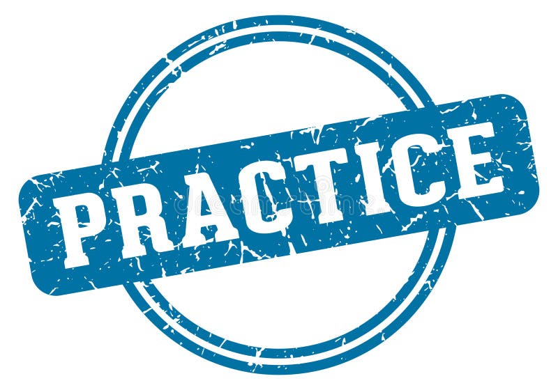 Practice stamp stock vector. Illustration of label, circle - 347685851