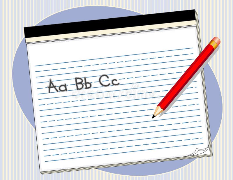 Practice Your Penmanship! stock vector. Illustration of education ...