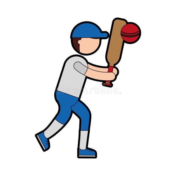 Practicing cricket avatar stock vector. Illustration of avatar - 92903797
