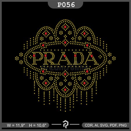 PRADA DESIGN. Rhinestones Pattern. Editorial Photography - Illustration ...