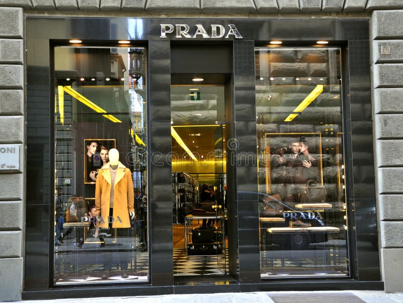 Prada Luxury Fashion Shop in Italy Editorial Stock Photo - Image of ...