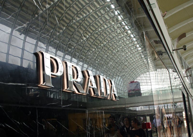 Prada Logo at Shopping Mall Editorial Photography - Image of company ...