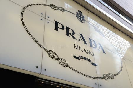 Prada sign editorial stock image. Image of boutique, sign - 23137944
