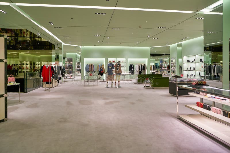 Prada store in Shenzhen editorial photography. Image of commercial ...