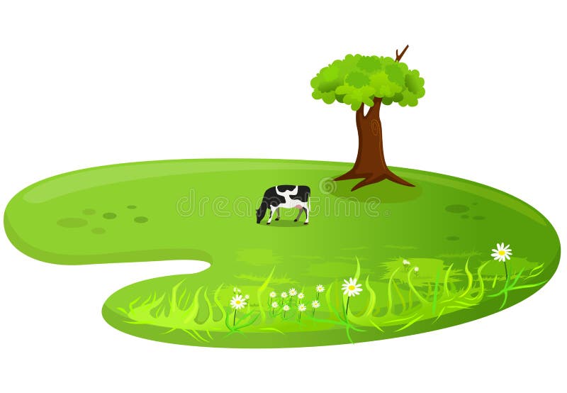 Prado ilustración del vector. Ilustración de prado, apacible - 41211326