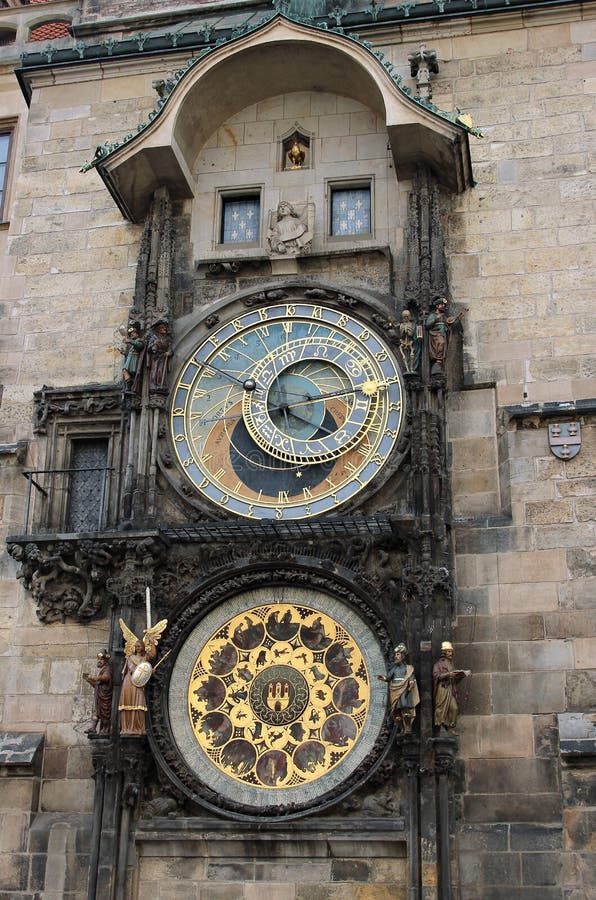 Prag Astronomische Uhr Oder Orloj an Alten Rathaus in Prag ...