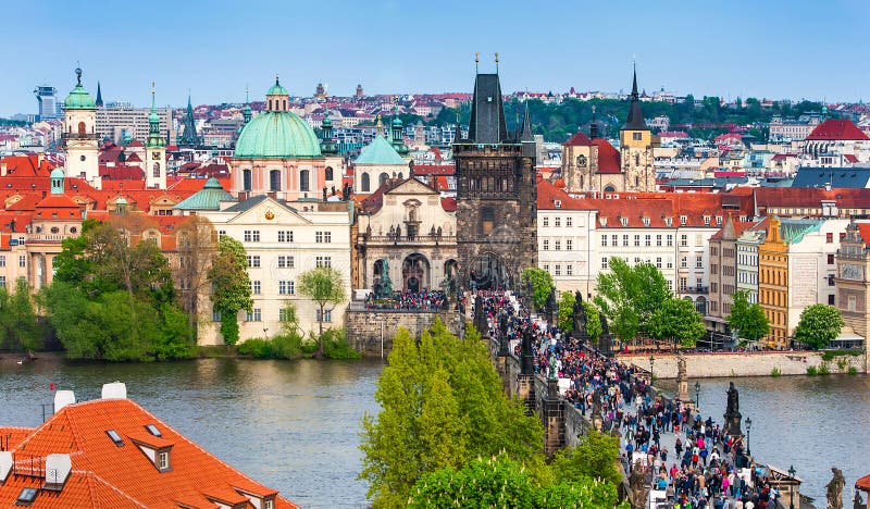 Praga Es El Capital De La República Checa Fotografía editorial - Imagen ...