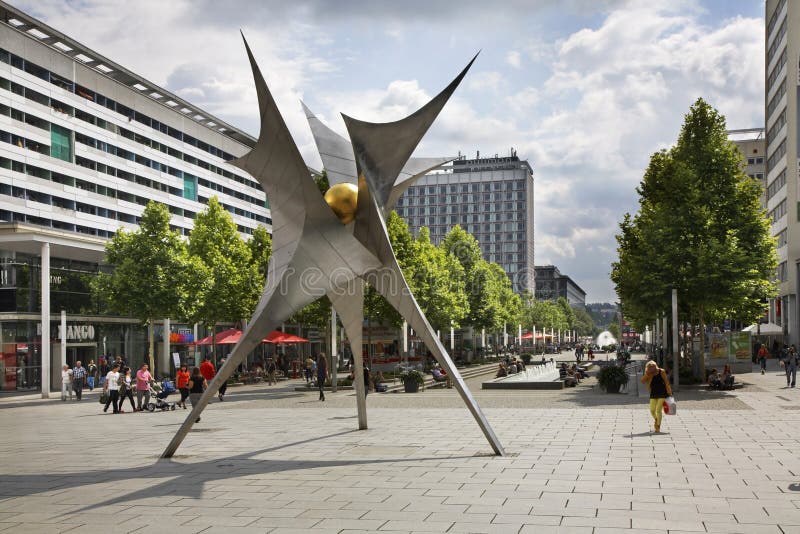 Prager Street in Dresden. Germany Editorial Photography - Image of ...