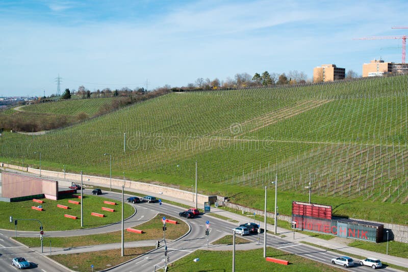 Pragsattel Intersection in Stuttgart, Germany Editorial Stock Image ...