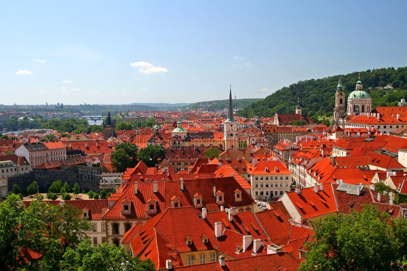 Prague stock photo. Image of bank, evening, landscape - 1209256