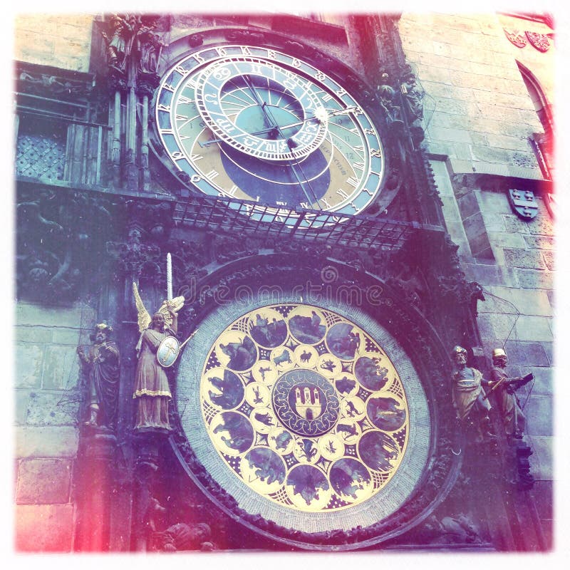 Prague Astronomical clock stock image. Image of town - 39172177
