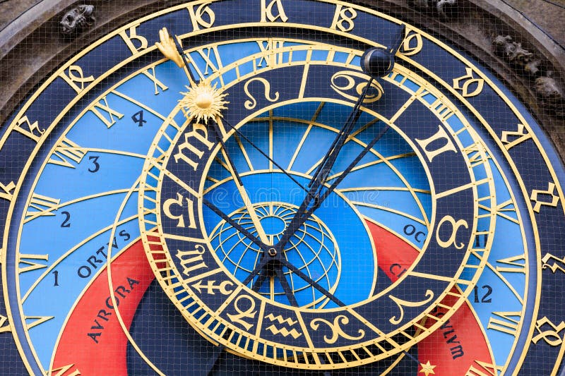 Prague Astronomical Clock Close-up. the Main Attraction of the Capital ...