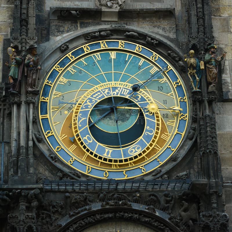 Prague astronomical clock stock image. Image of culture - 35955363