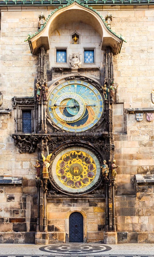 Prague Astronomical Clock in Old Town Square Stock Photo - Image of ...