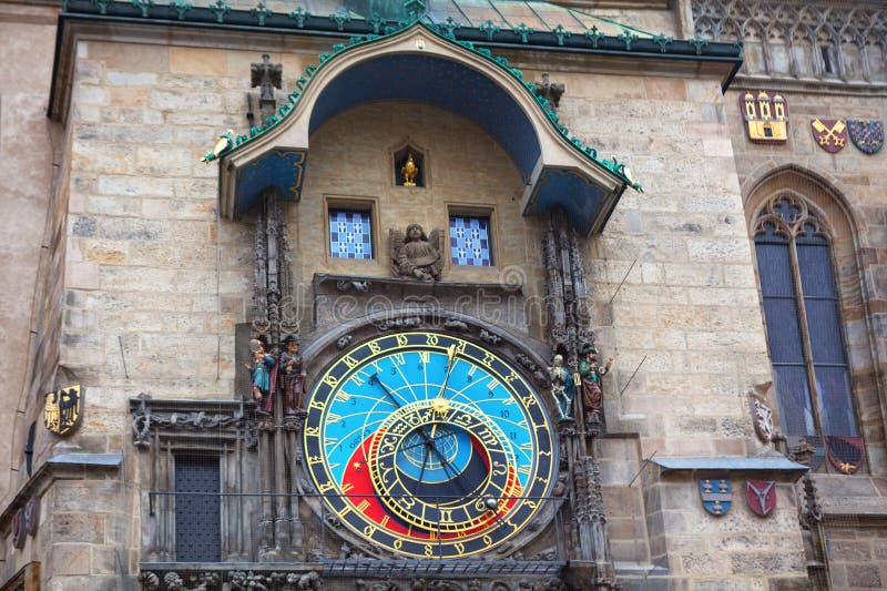 Prague Astronomical Clock editorial photography. Image of ancient ...