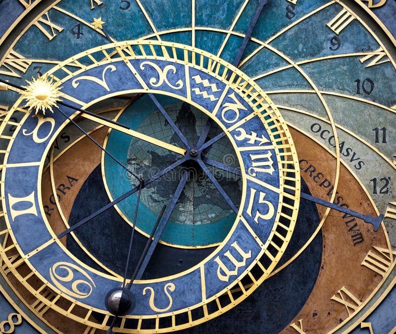 The Prague Astronomical Clock (Prague Orloj), Czech Republic Stock ...