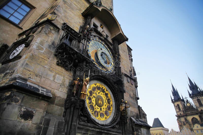 Prague Astronomical Clock Tower Stock Photo - Image of clock, culture ...