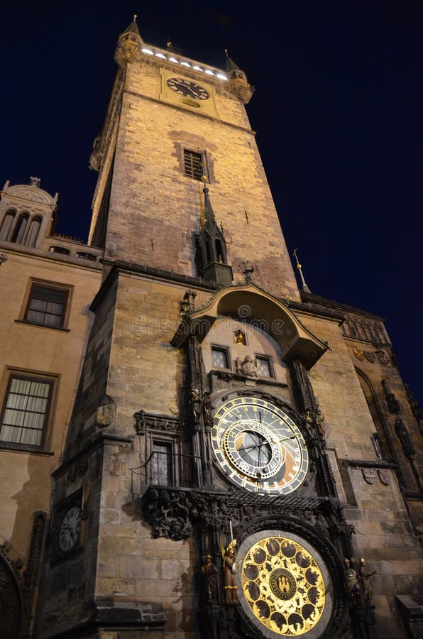 Prague astronomical watch stock photo. Image of watch - 44405260