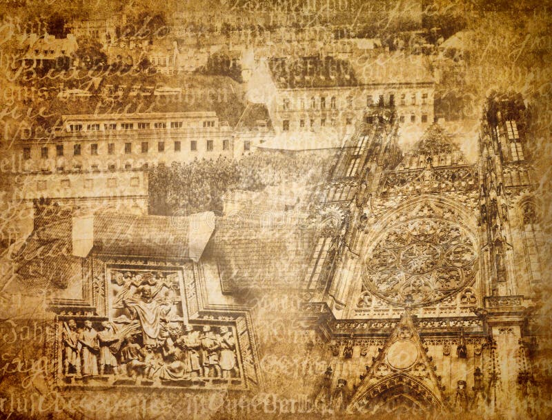 Prague background stock photo. Image of ruins, vitus - 14013700