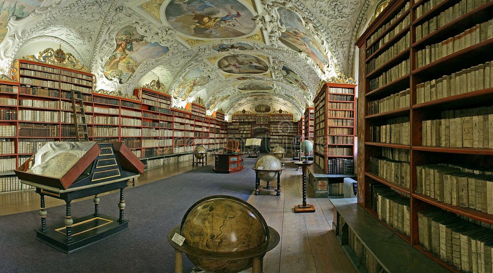 Prague-baroque library stock photo. Image of ancient, learning - 4910940