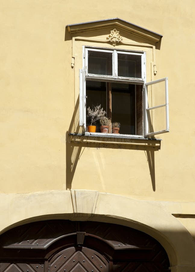 Baroque window in the roof stock image. Image of window - 20261953