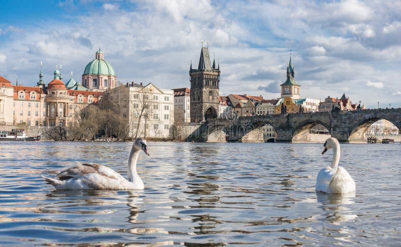 Prague beautiful scenery stock image. Image of cloud - 69976219