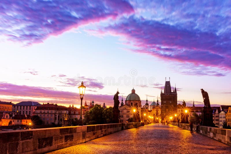 Prague Bridge stock image. Image of cityscape, landscape - 97893663