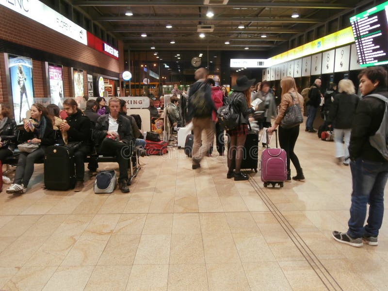 In Prague bus terminal editorial photography. Image of waiting - 34789257
