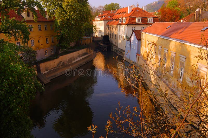 Prague canal stock photo. Image of east, trip, canal, travel - 264200