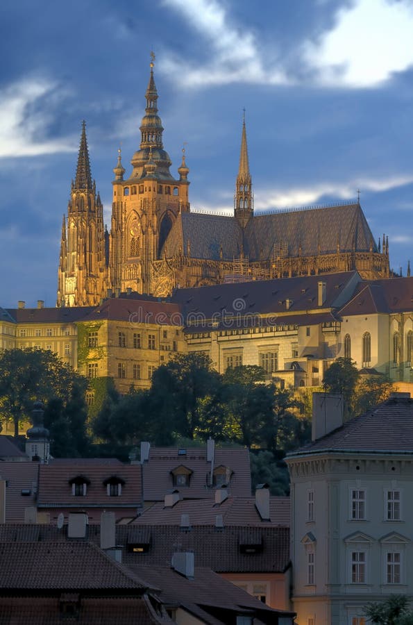 Prague Castle stock image. Image of castle, catholic - 10718087