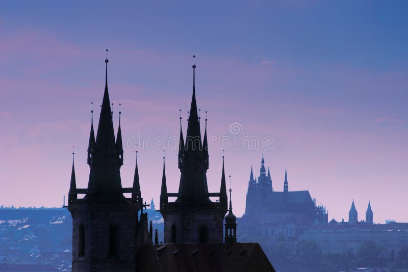 Prague castle stock photo. Image of high, landscape, cityscape - 4322324