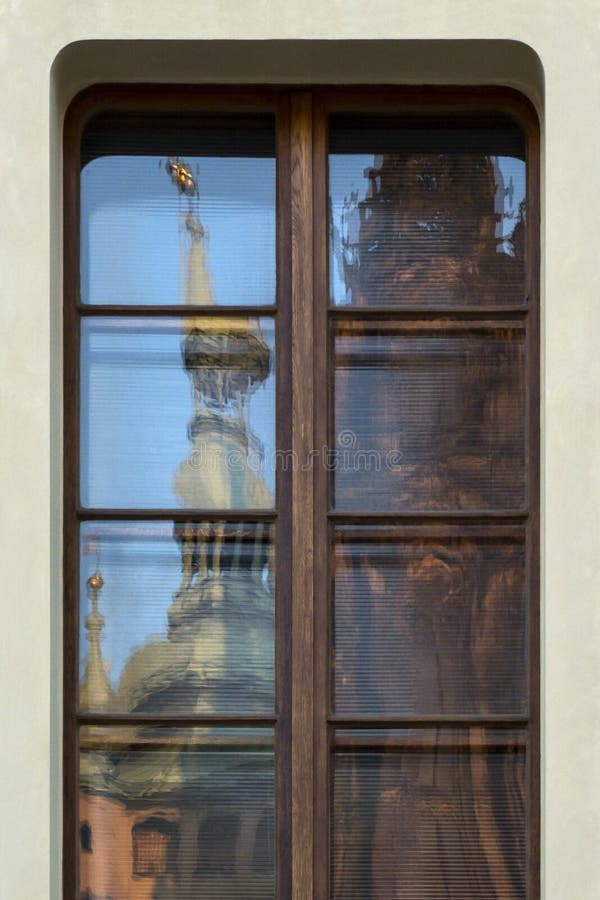 Prague castle reflection stock image. Image of exterior - 44989773