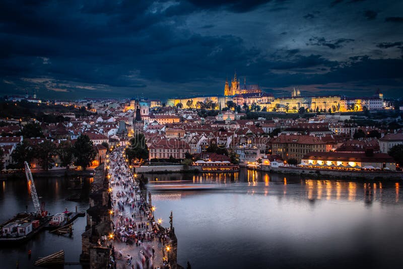 Prague Castle stock photo. Image of sunset, czech, castle - 157329466