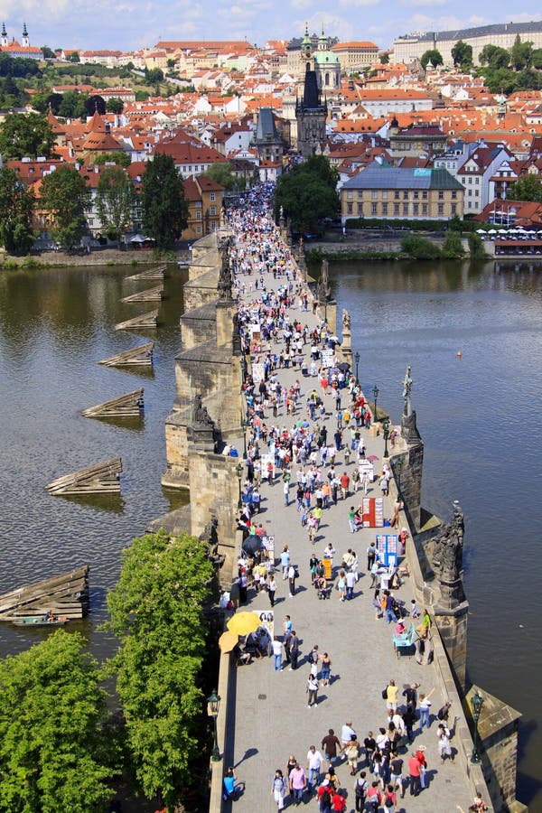 Charles Bridge, Prague stock photo. Image of prague, view - 1026552