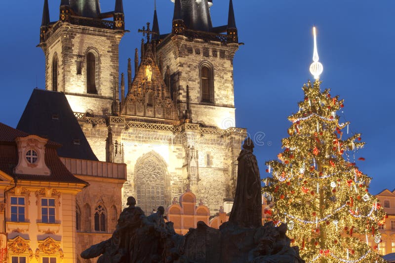 Prague christmas market stock image. Image of czech, landmark - 12020015