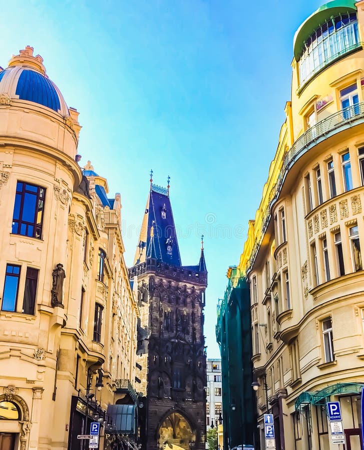 Prague city editorial stock image. Image of travel, city - 122061989