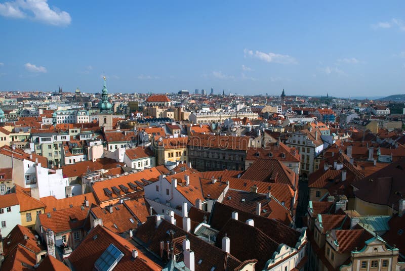Prague city view stock image. Image of panoramic, centre - 66664755