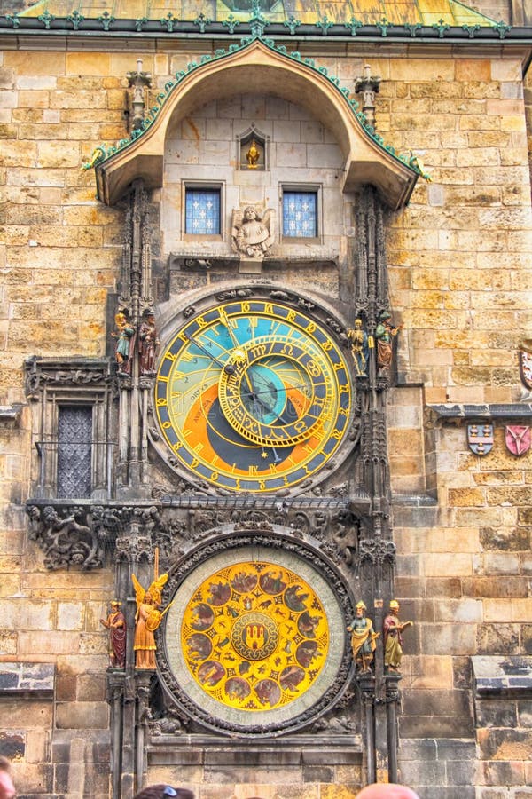 Prague clock tower stock image. Image of history, accuracy - 87857347