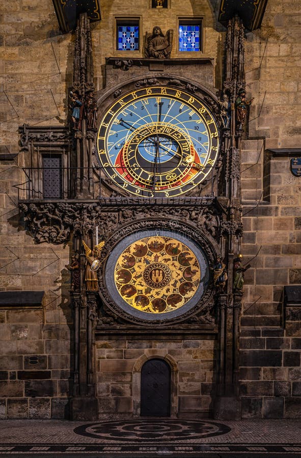 Prague - Czech Republic -- the Prague Astronomical Clock by Night ...