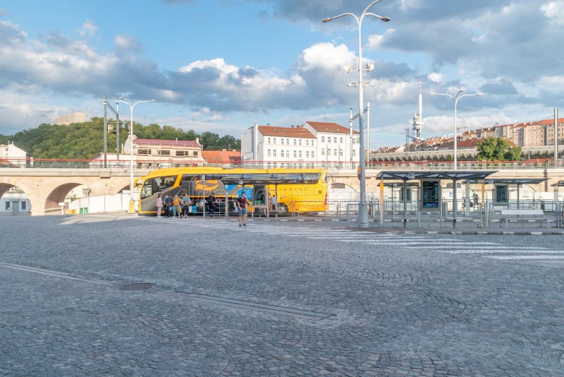 Prague Main Bus Terminal Florenc. Editorial Photo - Image of holiday ...