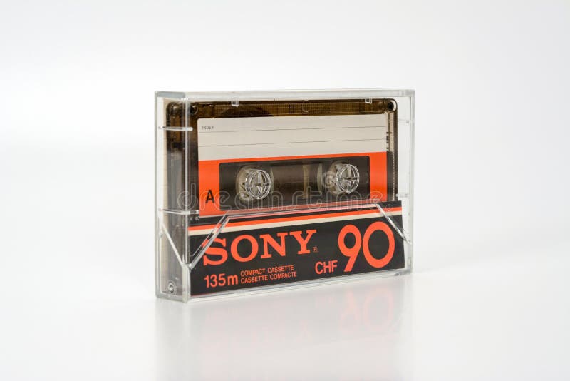 PRAGUE, CZECH REPUBLIC - NOVEMBER 29, 2018: Audio Compact Cassette SONY ...