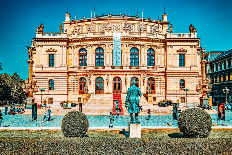 PRAGUE, CZECH REPUBLIC-SEPTEMBER 12, 2015: Building of the National ...