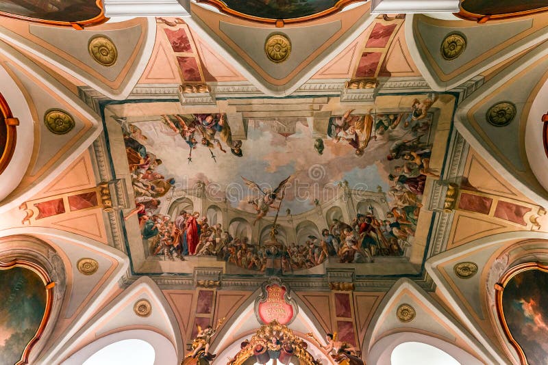 Chapter Hall of Strahov Monastery, Prague, Czech Republic Editorial ...