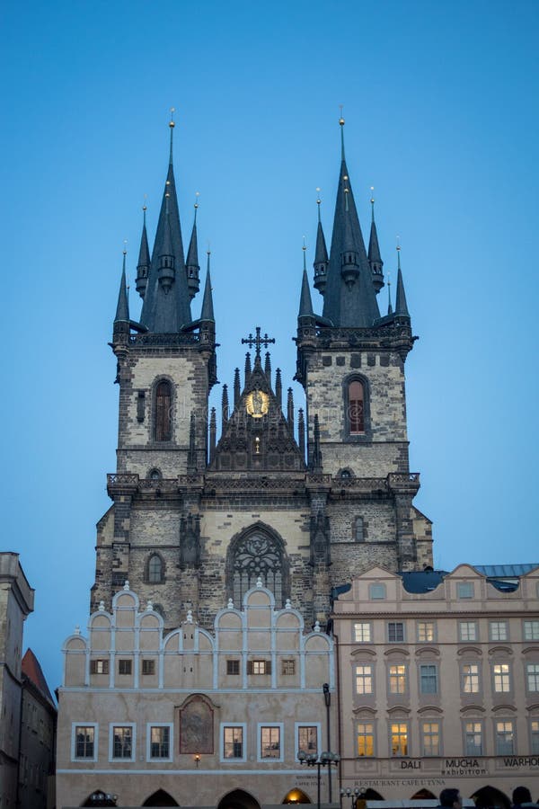 Prague stock image. Image of gothic, sunset, history - 179064095