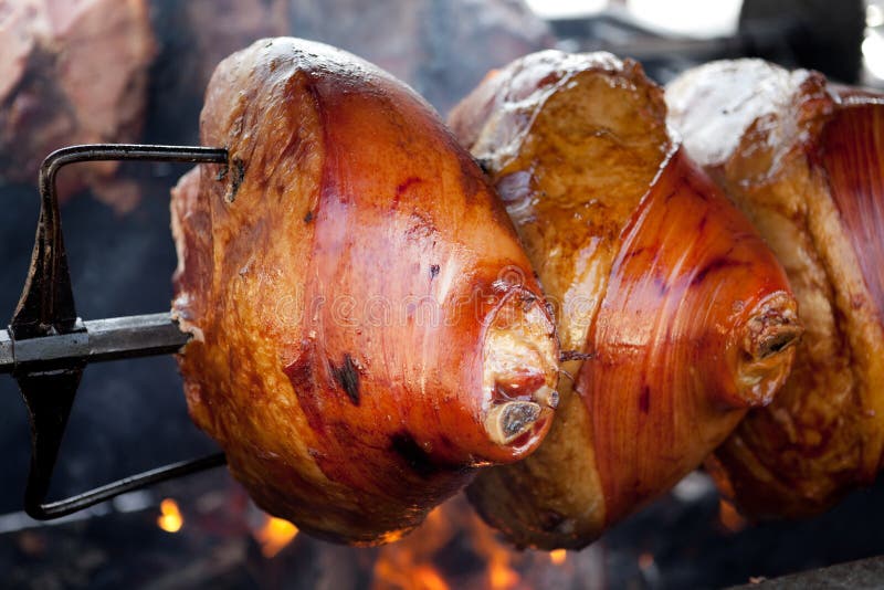 Pork picnic shoulder ham stock photo. Image of isolated - 11548396