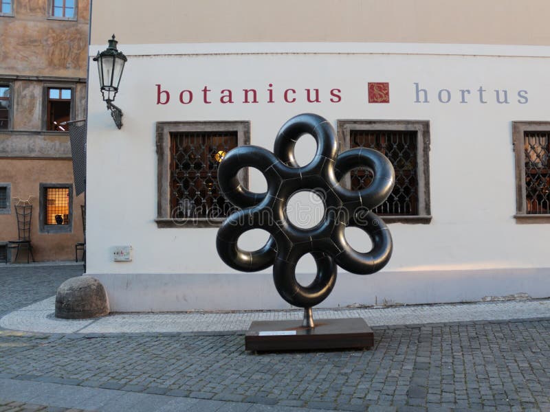 Prague Interesting Street Monument Editorial Image - Image of hortus ...