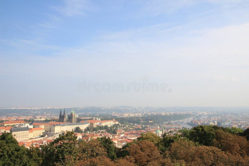Prague landscape stock image. Image of town, medieval - 107877665